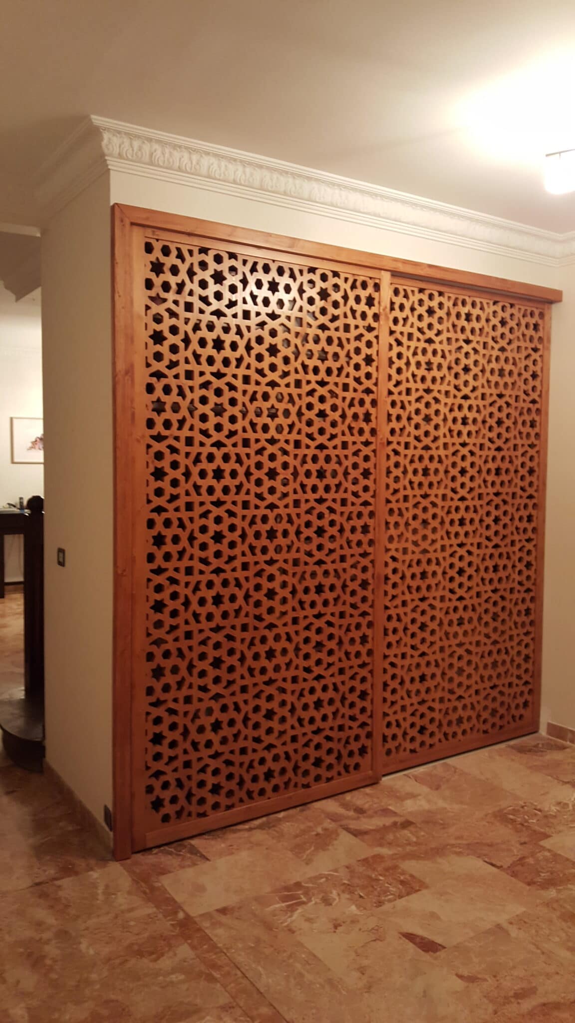 Claustra intérieur avec rangements : les possibilités Allure et Bois