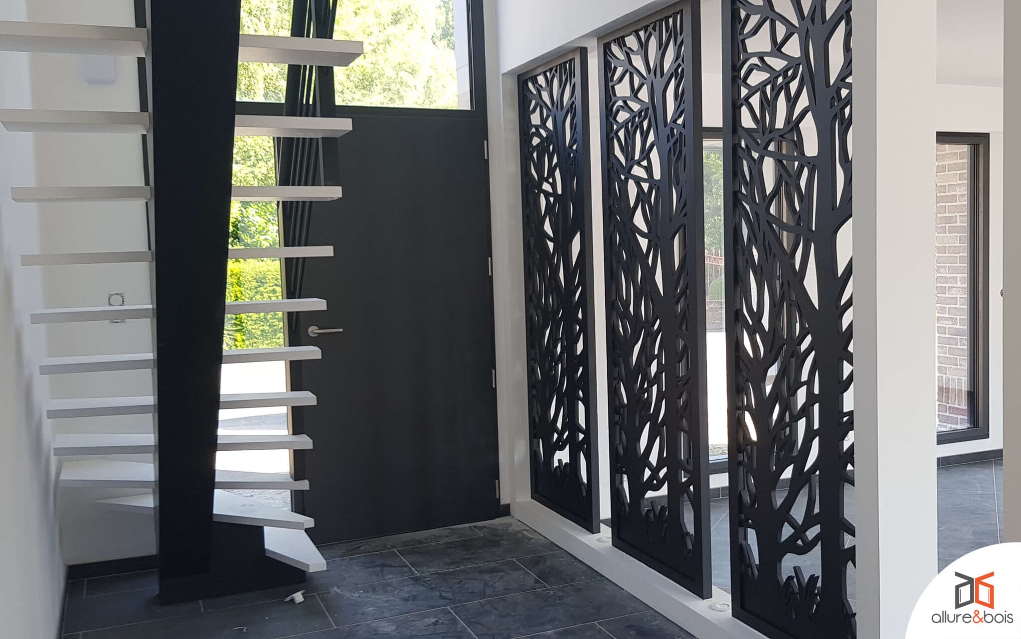 Claustra intérieur pour entrée par Allure et Bois